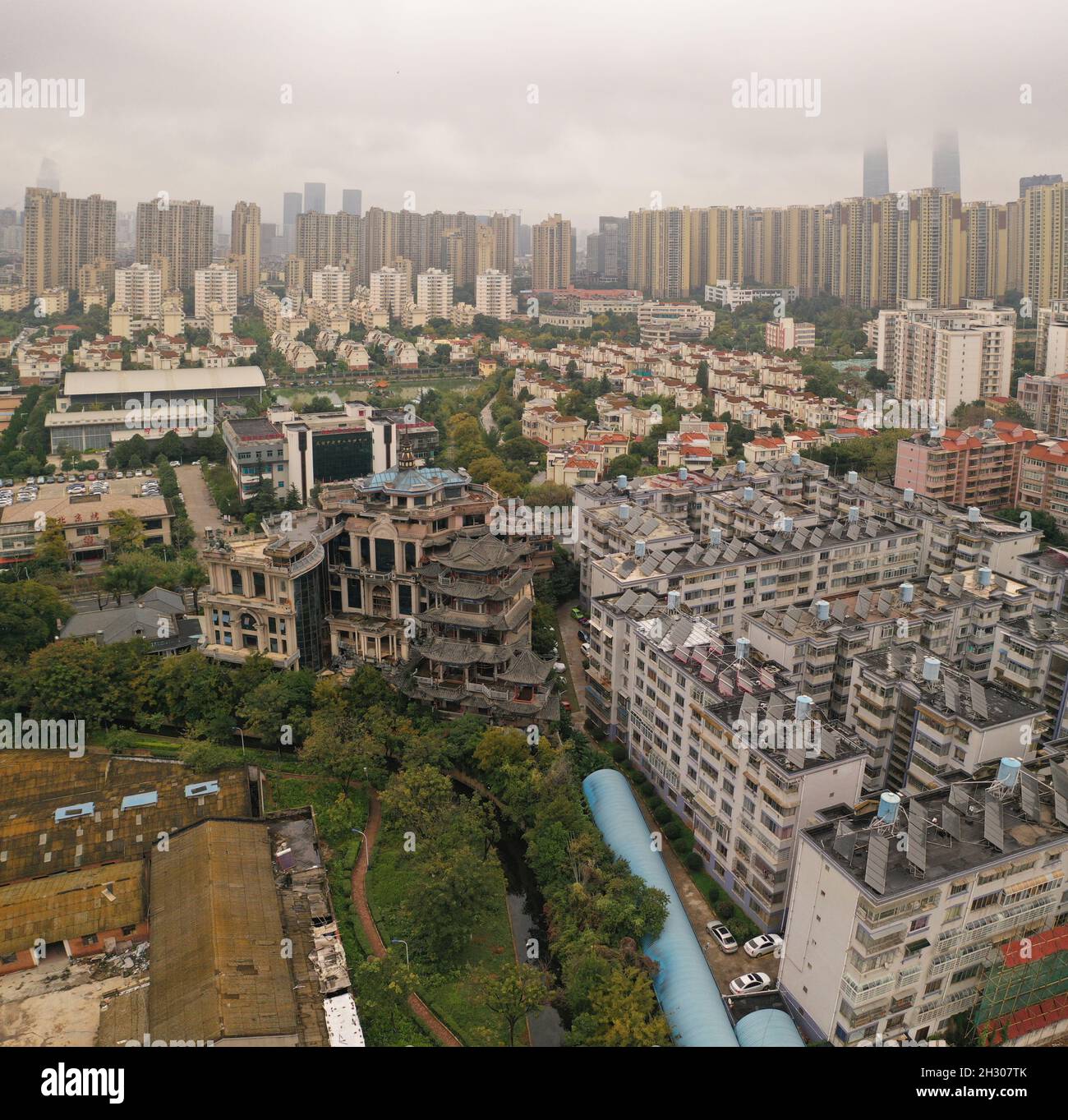 Residential buildings demolished in China Stock Photo - Alamy