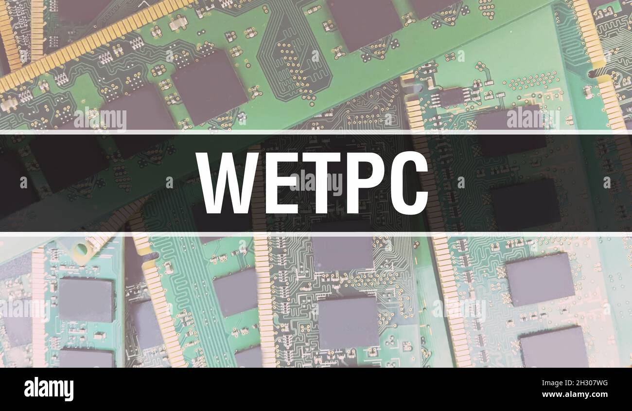 WetPC concept with Electronic Integrated Circuit on circuit board ...