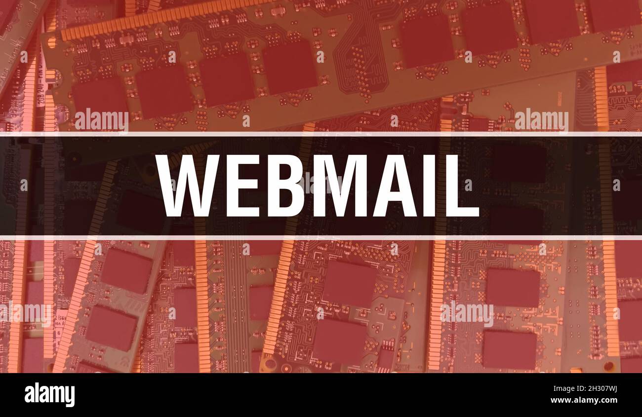 Webmail with Electronic Computer Hardware technology background ...