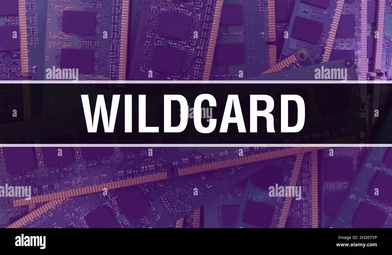 Wildcard with Technology Motherboard Digital. Wildcard and Computer ...