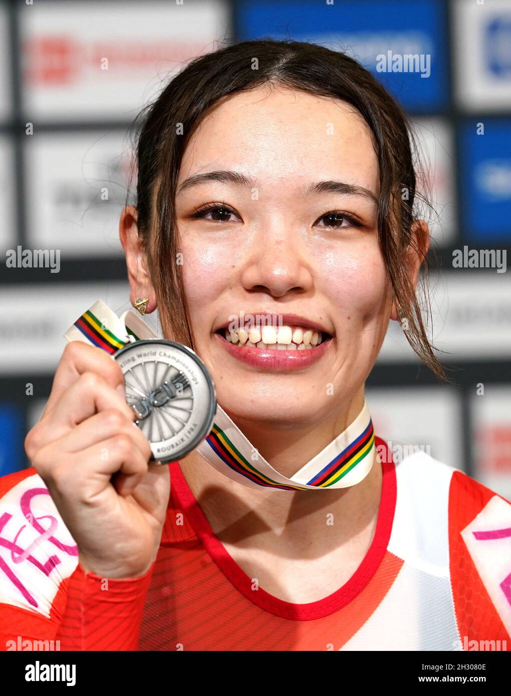 Roubaix, France, October 24, 2021, Mina SATO (JPN) silver medallist on ...