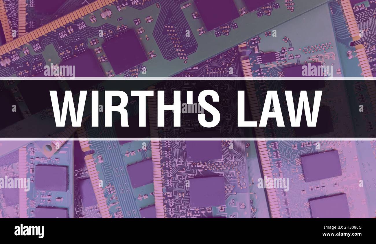 Wirths law text hi-res stock photography and images - Alamy
