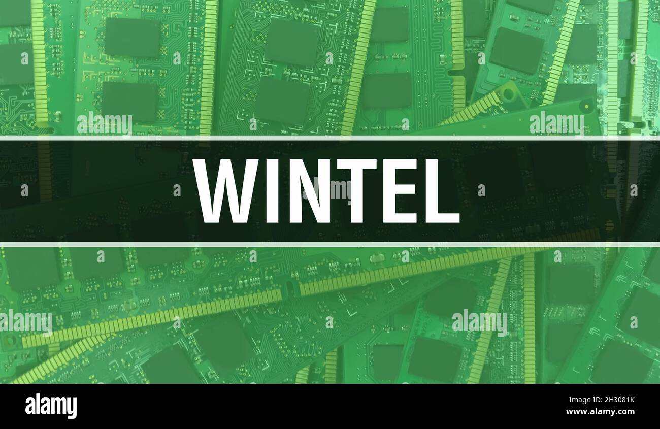 WinTel with Technology Motherboard Digital. WinTel and Computer Circuit ...