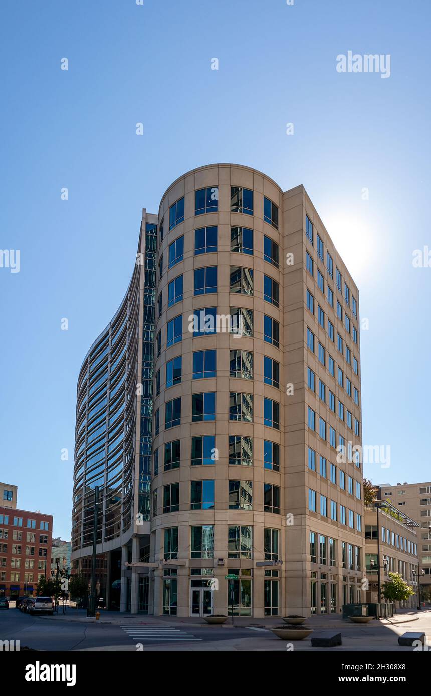 Modern high-rise buildings in Downtown Denver, Colorado Stock Photo - Alamy