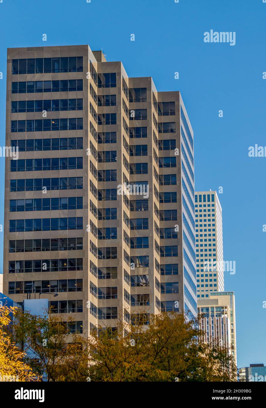 Modern high-rise buildings in Downtown Denver, Colorado Stock Photo - Alamy