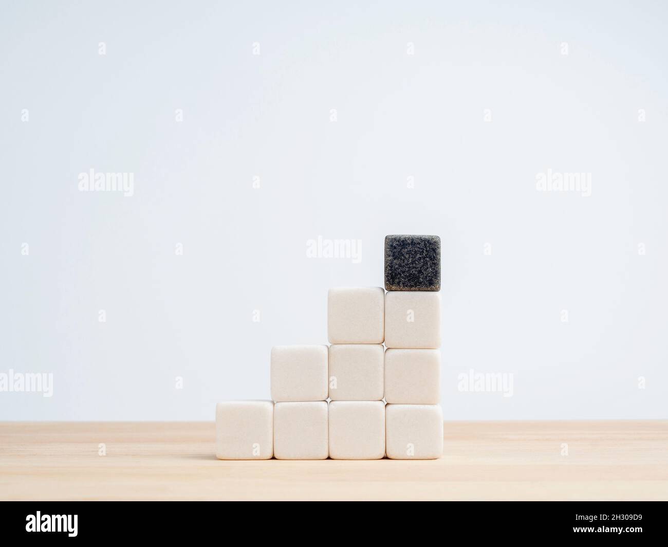 Business growth, benefit building process concept. The last one ...