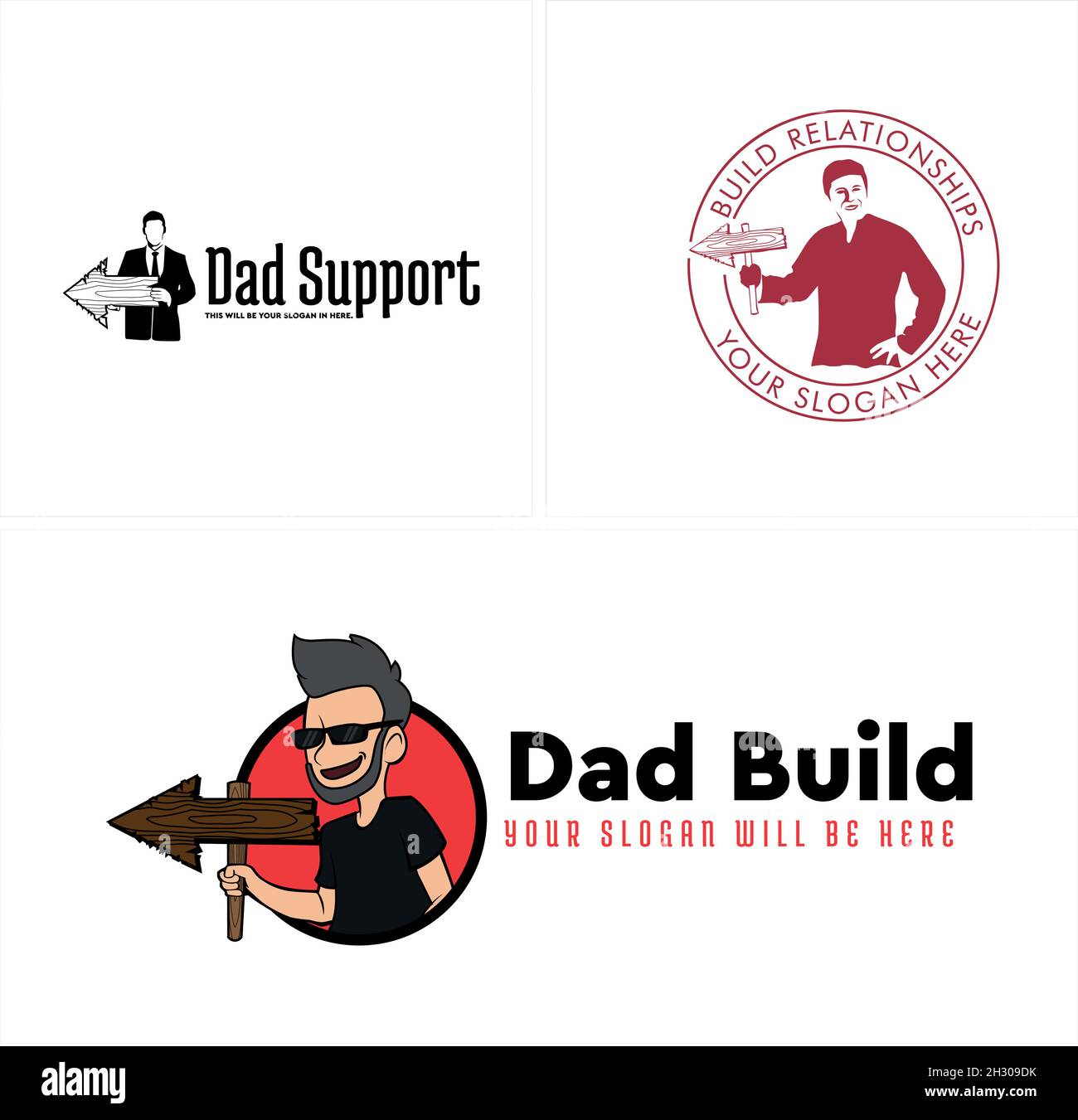 Dad business logo Cut Out Stock Images & Pictures - Alamy