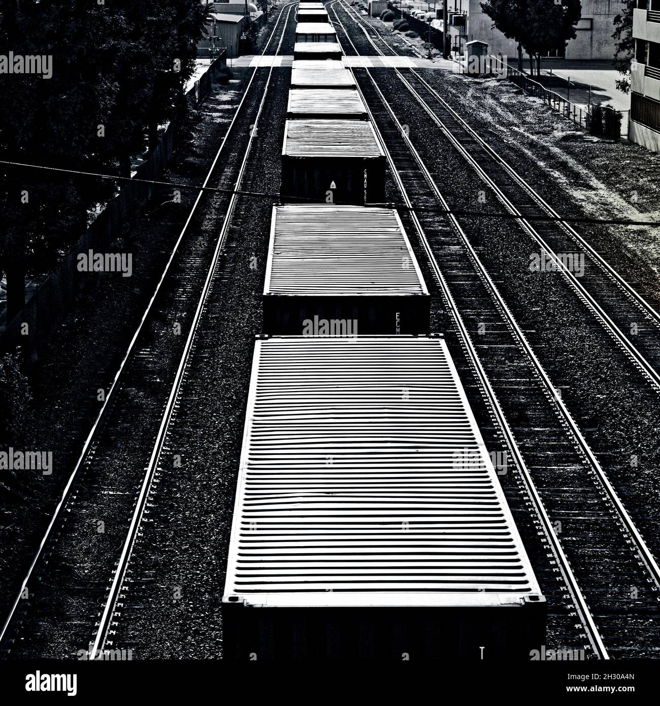 Railroad Train Transportation Art Stock Photo - Alamy