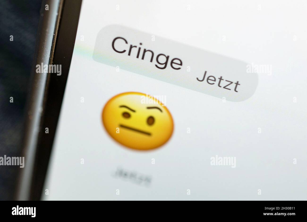Stuttgart, Germany. 24th Oct, 2021. ILLUSTRATION - The word "cringe" is ...