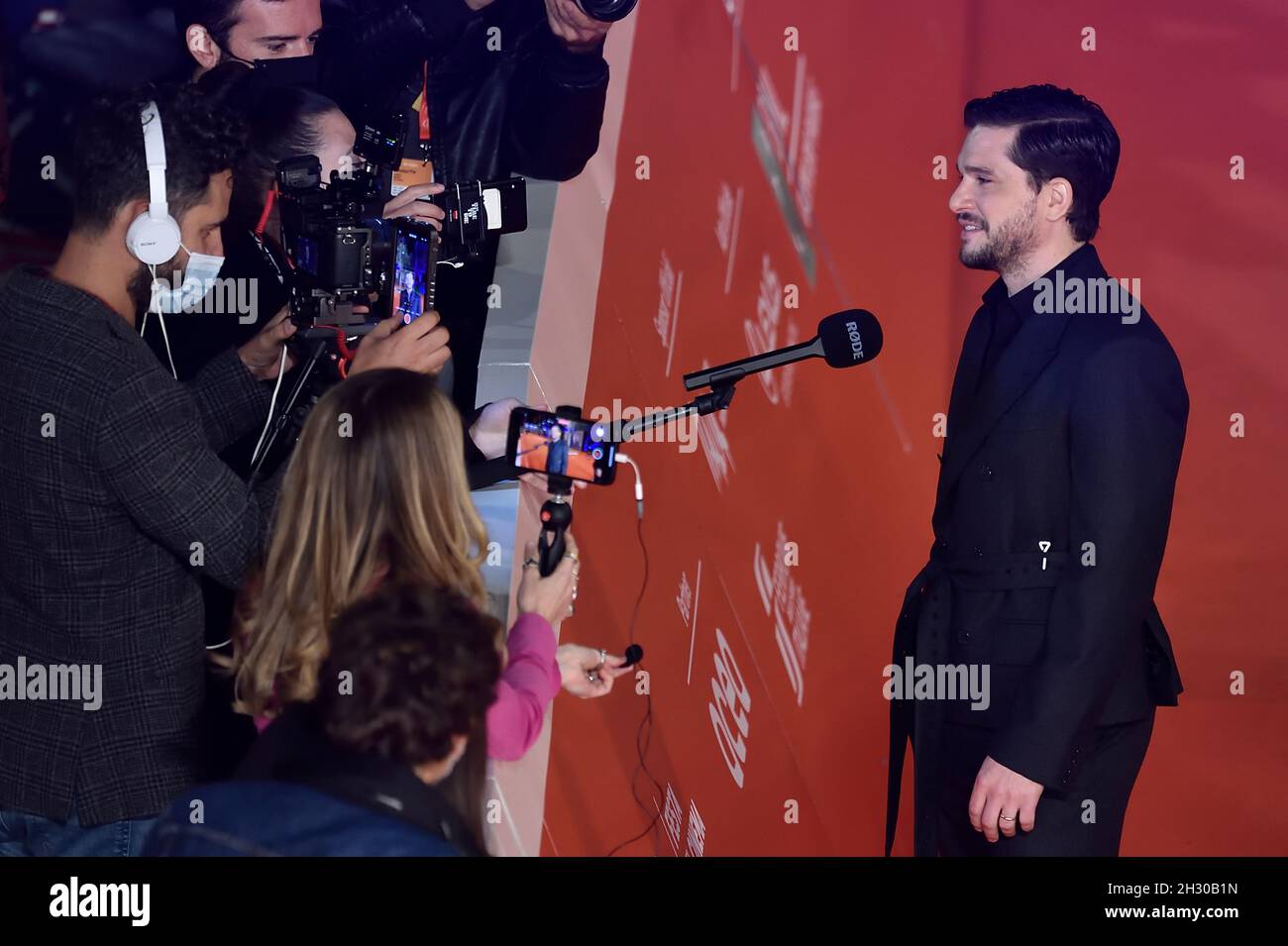Rome, Italy. 24th Oct, 2021. ROME, ITALY - OCTOBER 24 Kit Harington ...