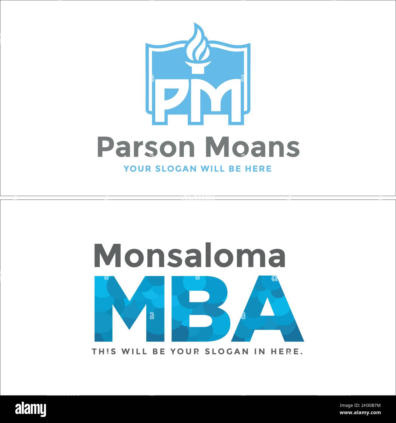Modern education knowledge torchlight book logo design Stock Vector ...