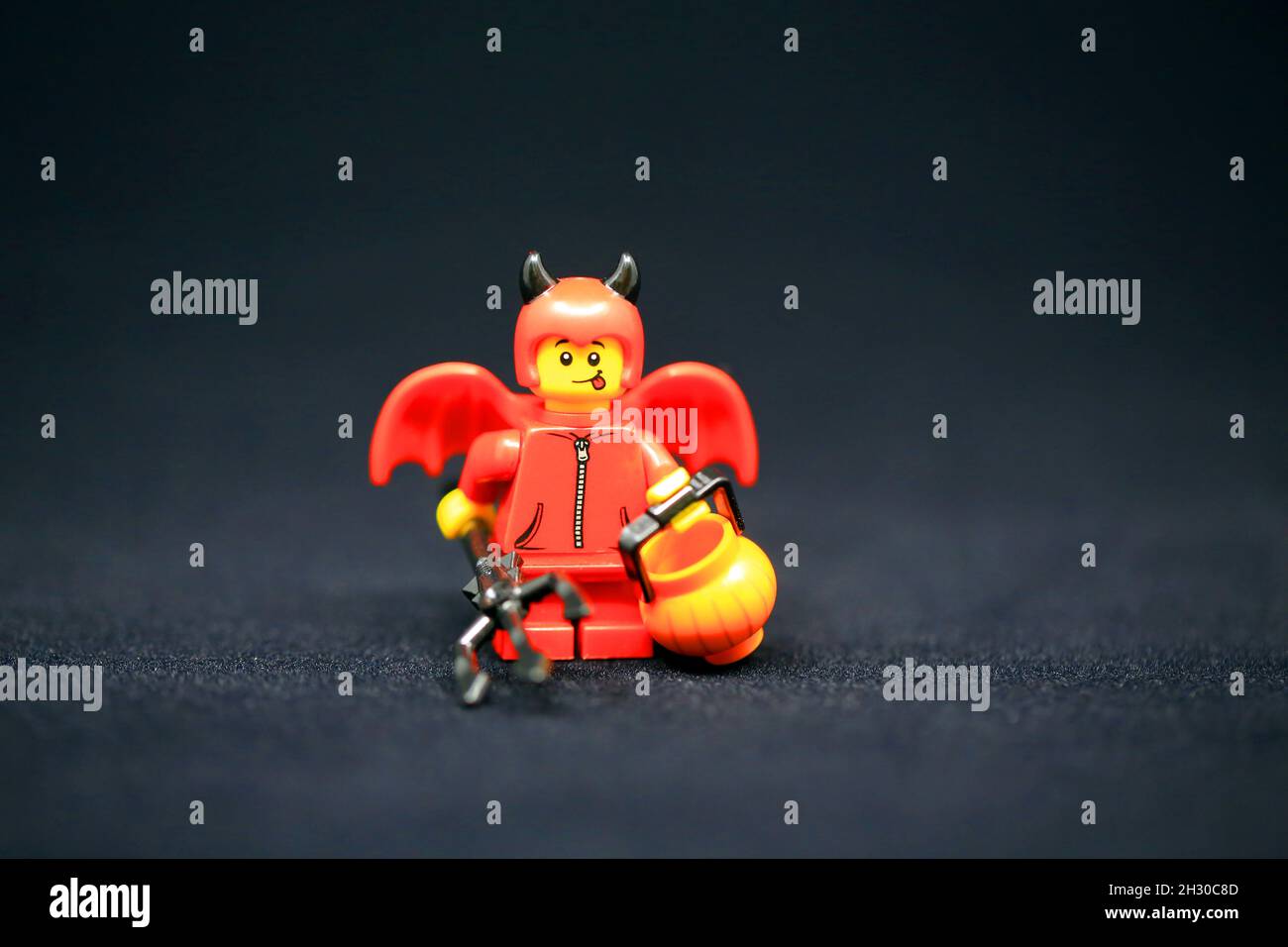 halloween dressing mini figure for celebrating halloween. halloween is ...
