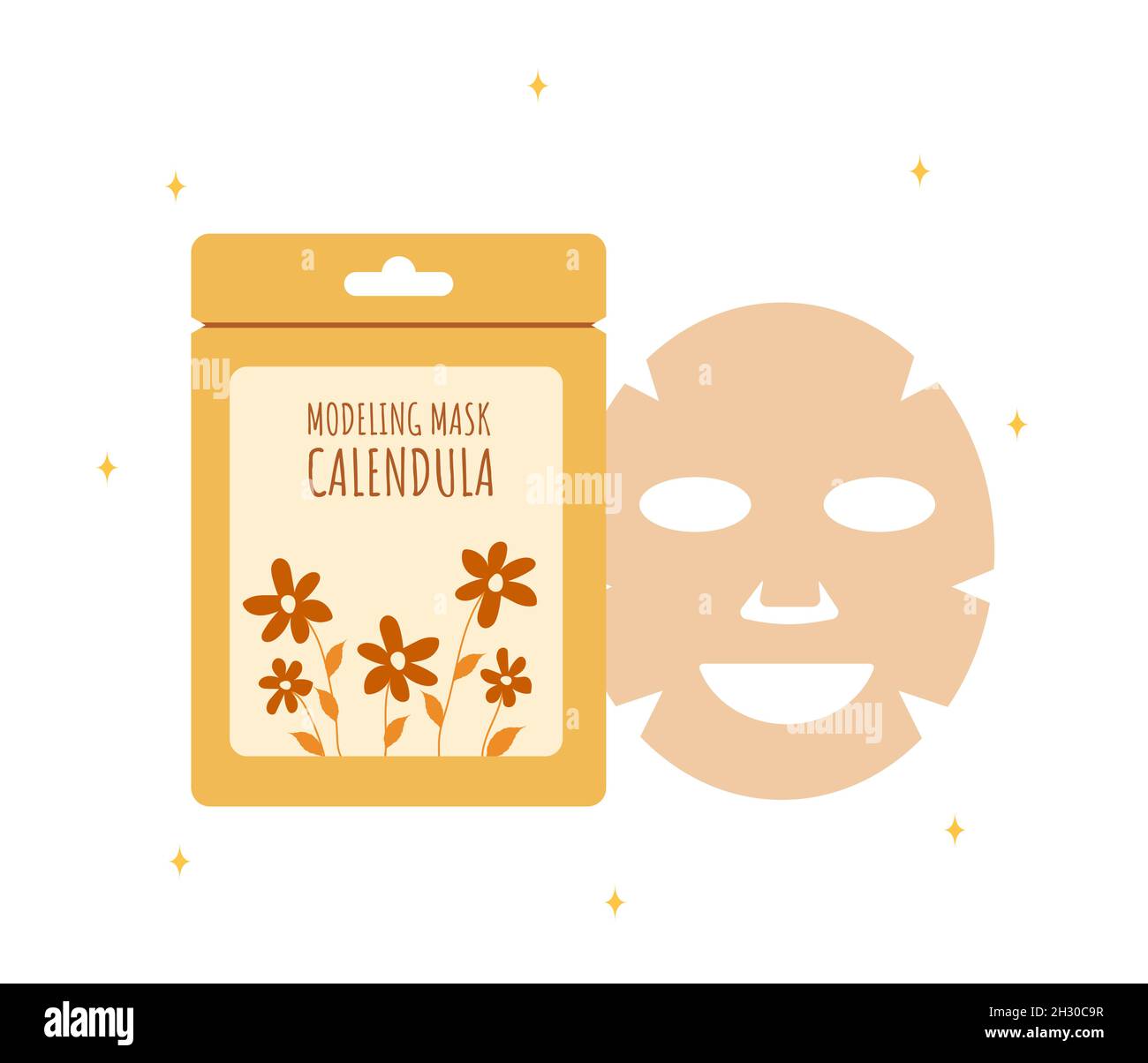 Modeling facial mask. Skin care. Morning routine. Cleansing and ...