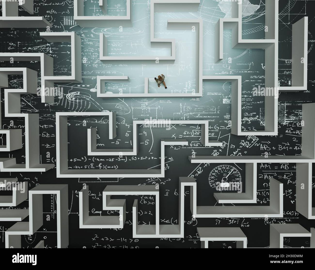 University labyrinth hi-res stock photography and images - Alamy