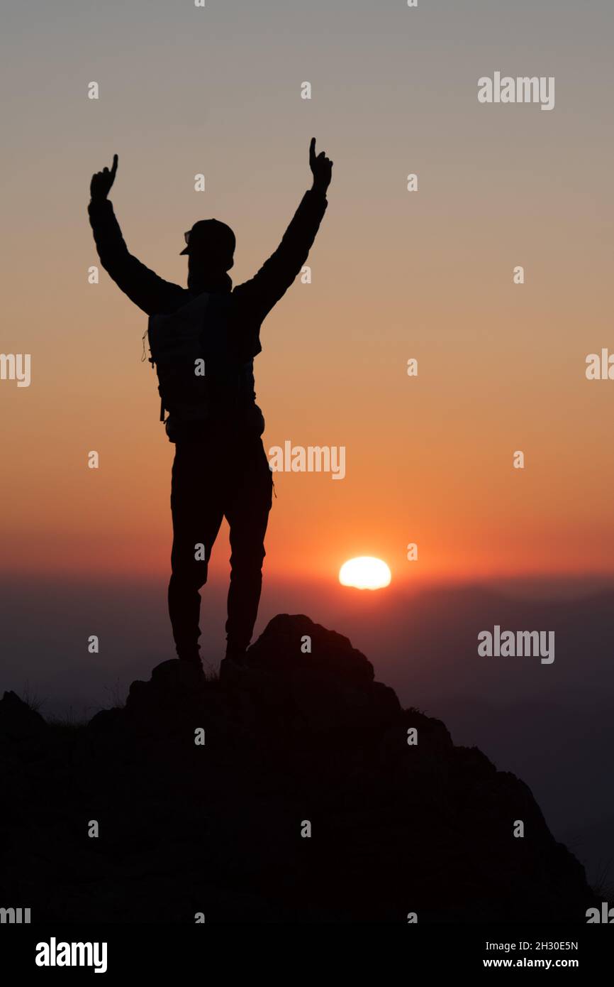 Man conquers nature hi-res stock photography and images - Alamy