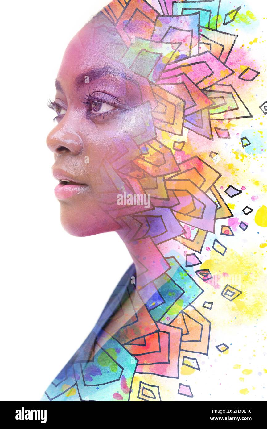 Digital photo collage manipulation technique hi-res stock photography ...