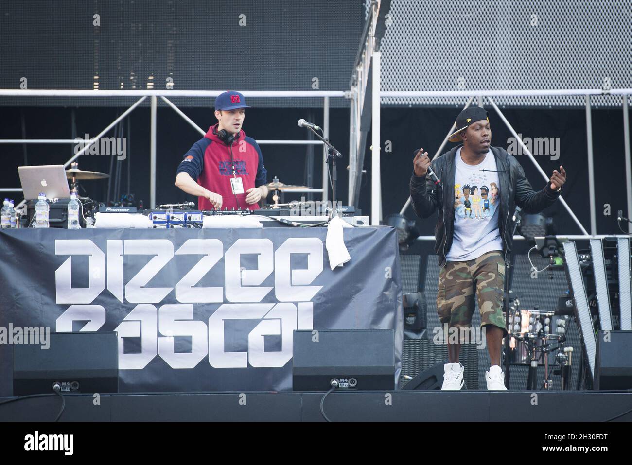 Dizzee Rascal plays live on stage at The Emirates Stadium - London ...