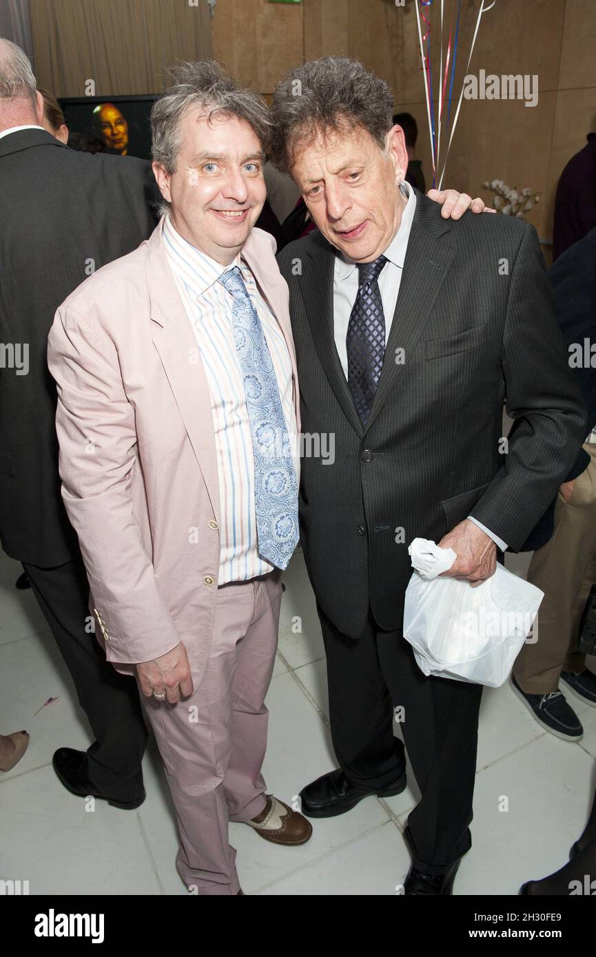 Phelim McDermott (Director) and Philip Glass attend English National ...