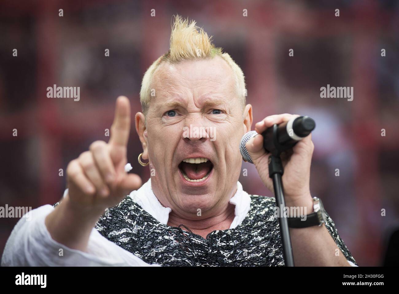 John Lydon from Public Image Ltd performs live on stage at Finsbury ...
