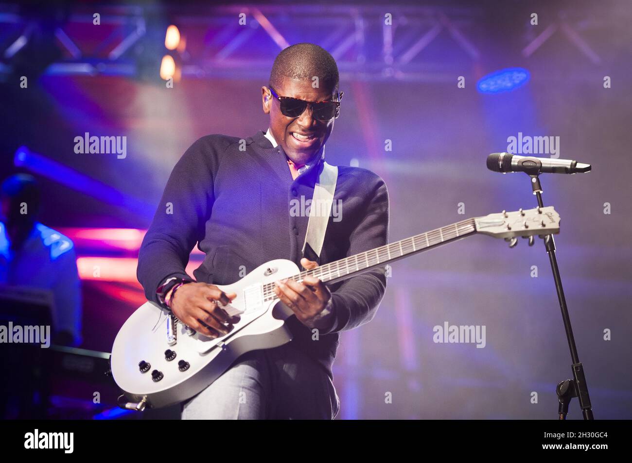 Labrinth performs live on stage during day 3 of Camp Bestival, Lulworth ...