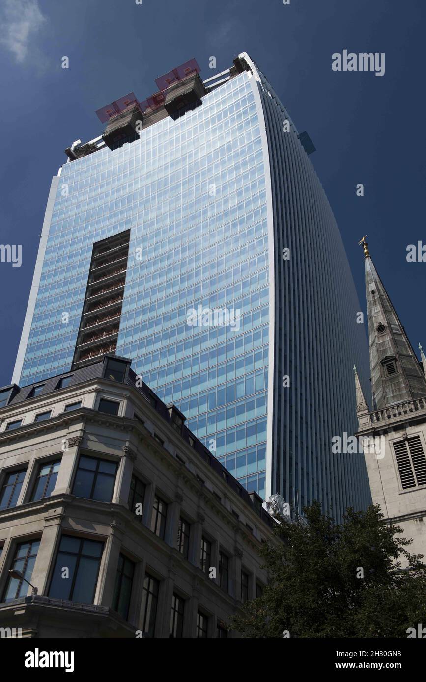 General View of the Walkie Talkie Building, 20 Fenchurch Street, City ...