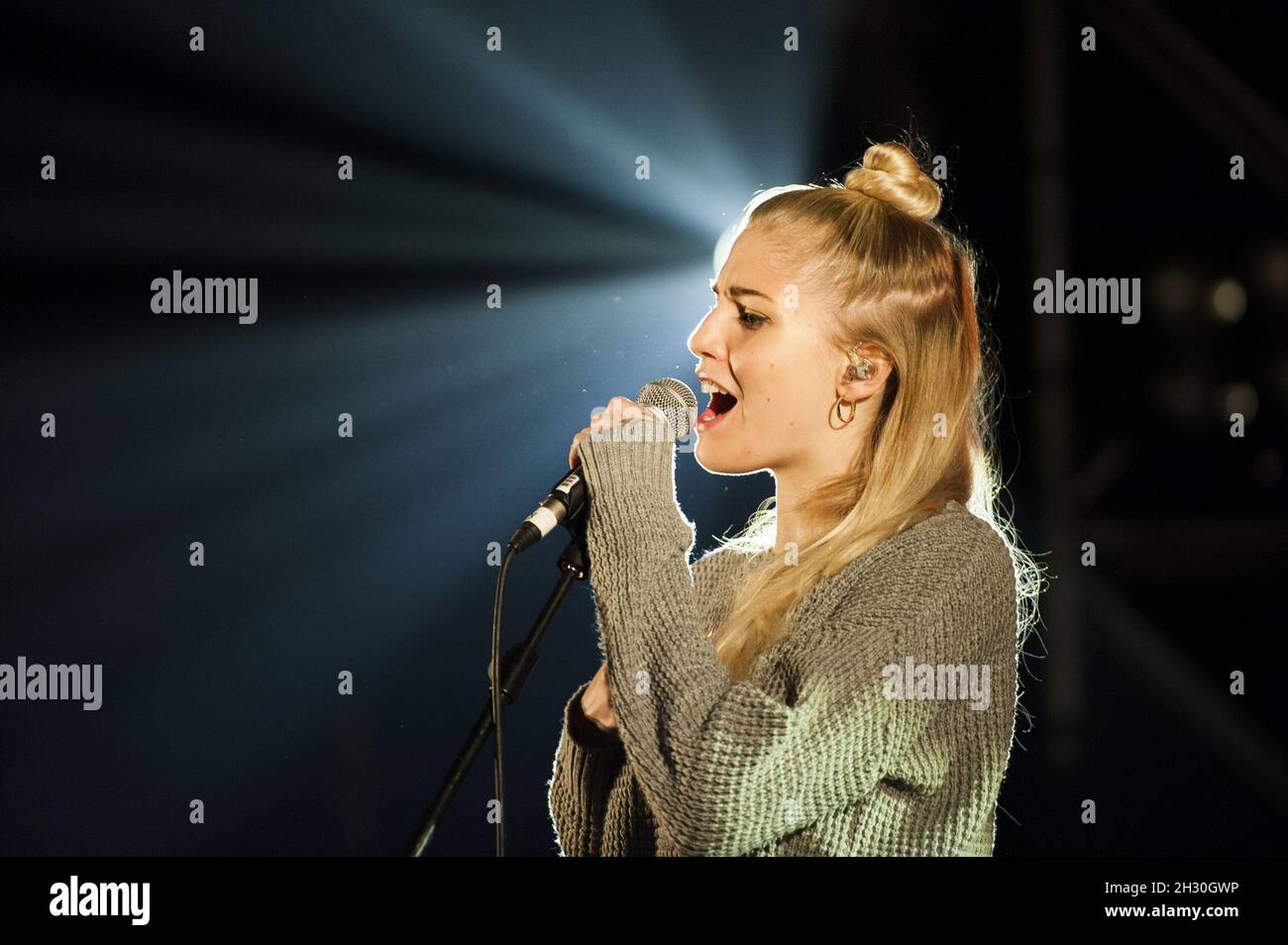 Hannah Reid of London Grammar performs live on stage on Day 2 of ...