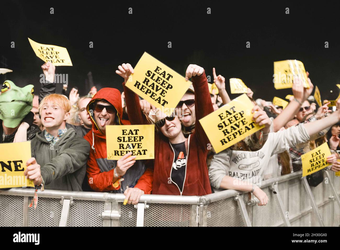 General View of the crowd during Fat Boy Slim's Big Birthday Bash, on ...