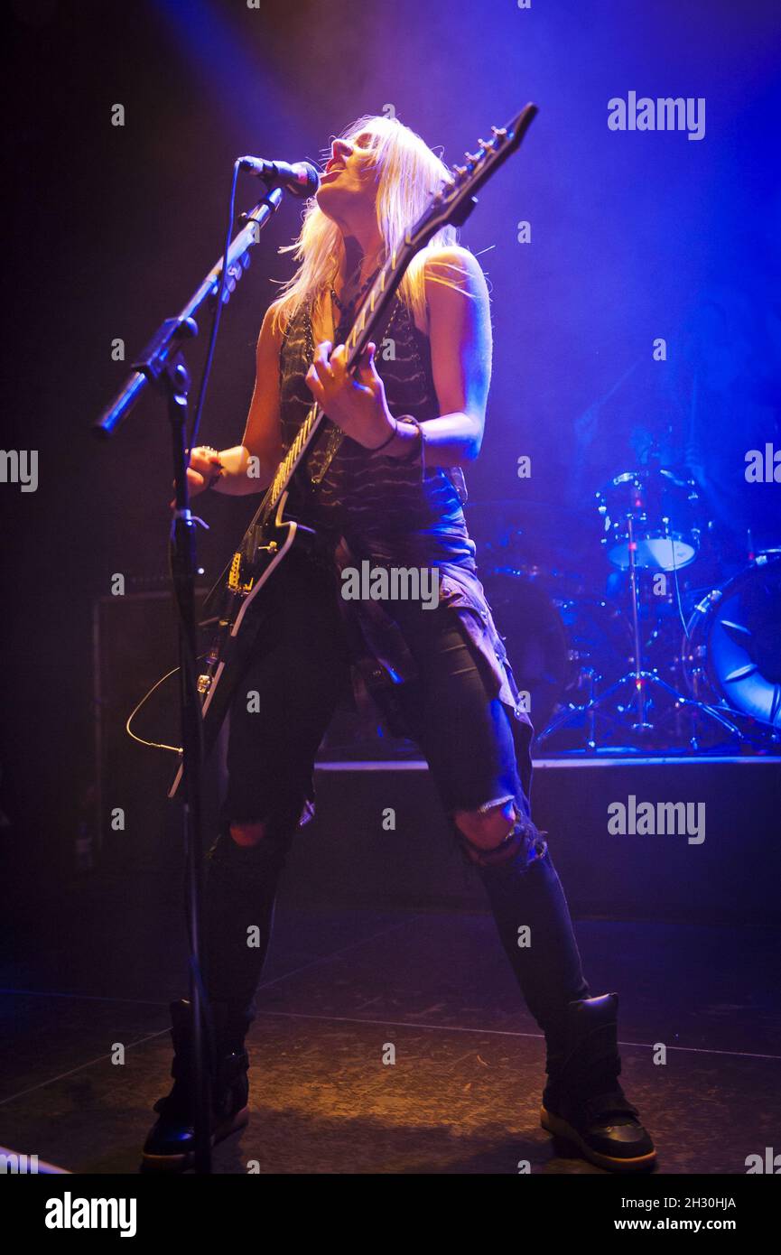 Laura Wilde performs live on stage at the O2 Academy, Islington ...