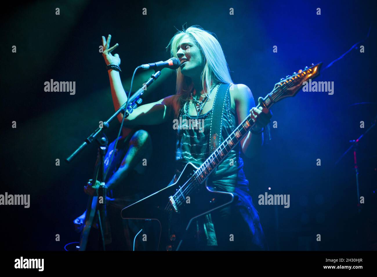 Laura Wilde performs live on stage at the O2 Academy, Islington ...