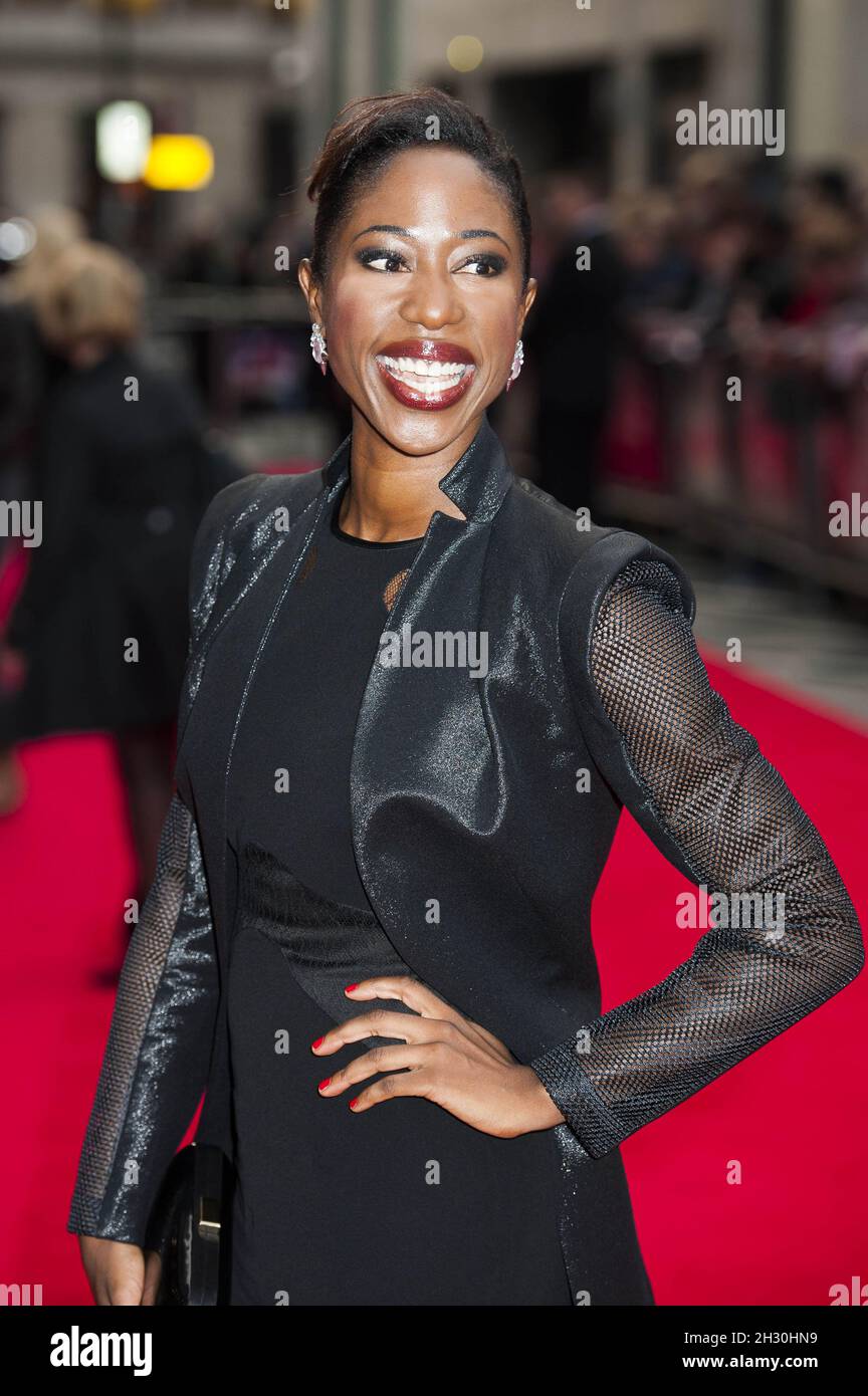 Nikki Amuka-Bird arrives at the screening of The Invisible Woman as ...