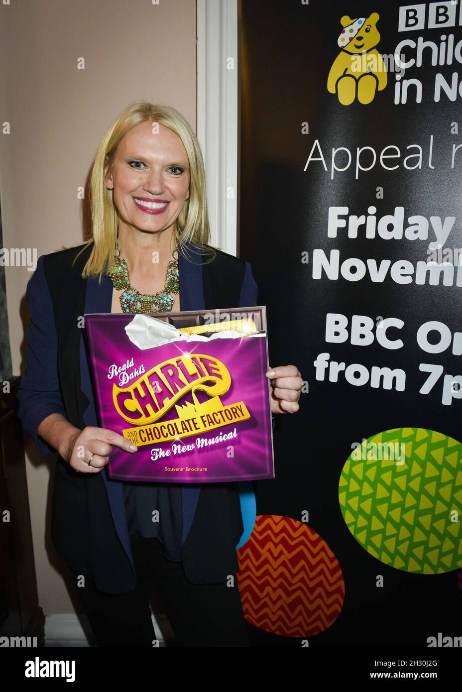 Anneka Rice attends Charlie and The Chocolate Factory the musical's ...