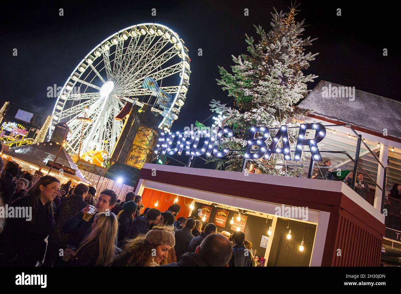 General View of The Nordic Bar at Winter Wonderland, Hyde Park - London ...