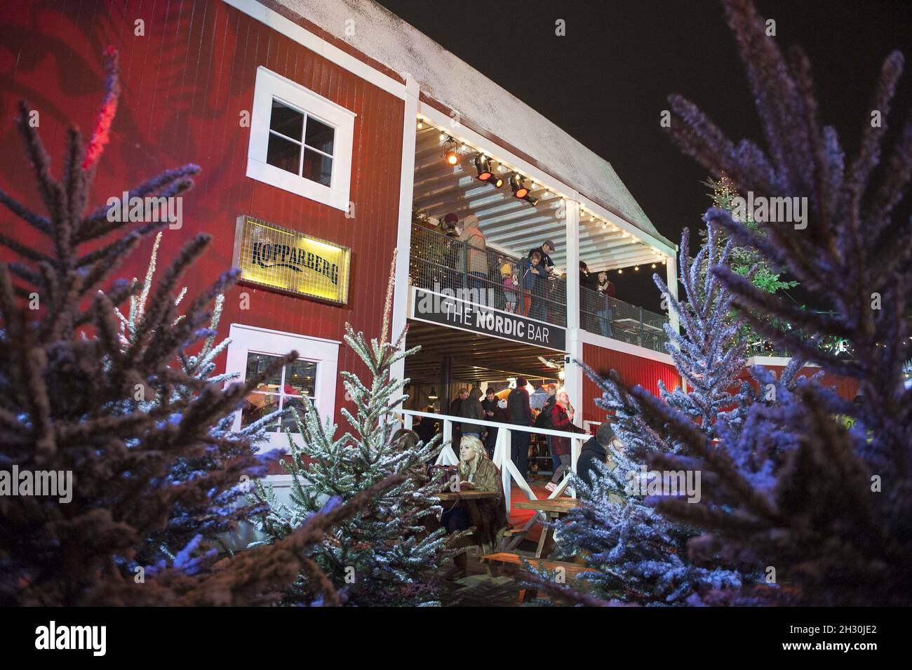 General View of The Nordic Bar at Winter Wonderland, Hyde Park - London ...