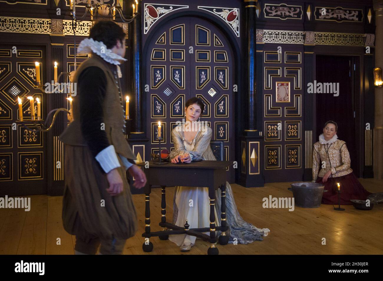 Gemma Arterton (Duchess), Alex Waldman (Antonio) and Sarah MacRae ...