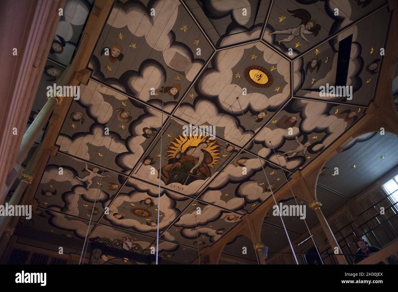 General View of the Sam Wanamaker Playhouse during The Duchess of Malfi ...