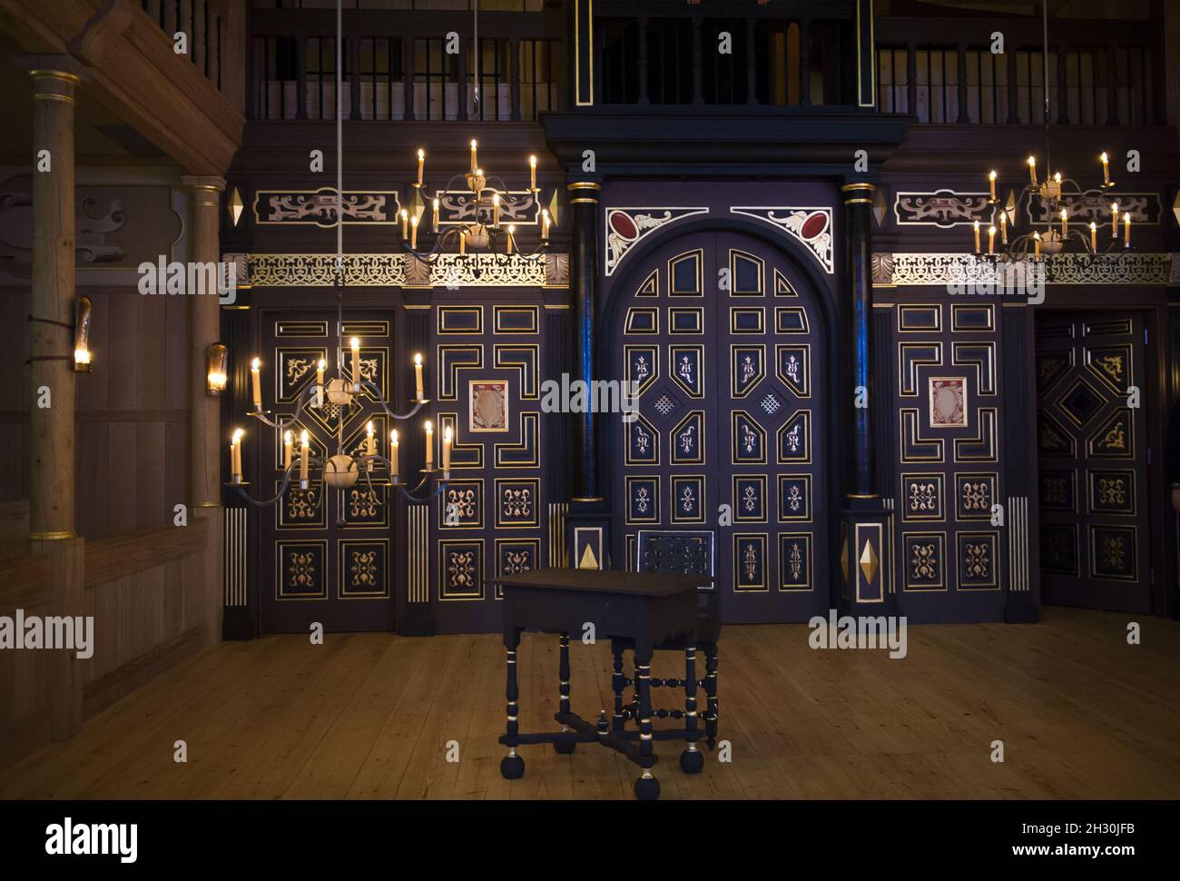General View of the Sam Wanamaker Playhouse during The Duchess of Malfi ...