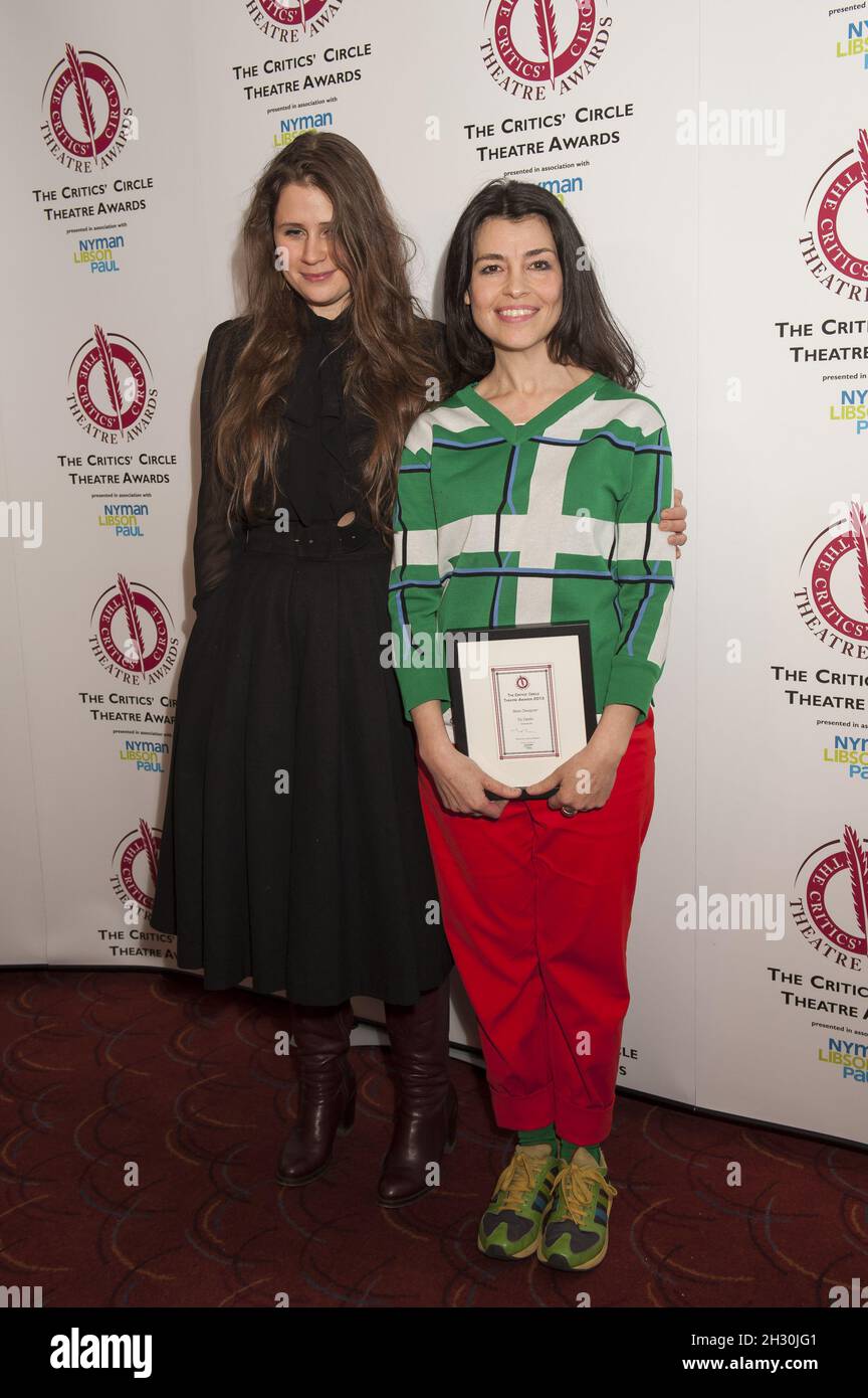 Lucy Kirkwood (Best New Play) and Es Devlin (Best Designer 'Chimerica ...