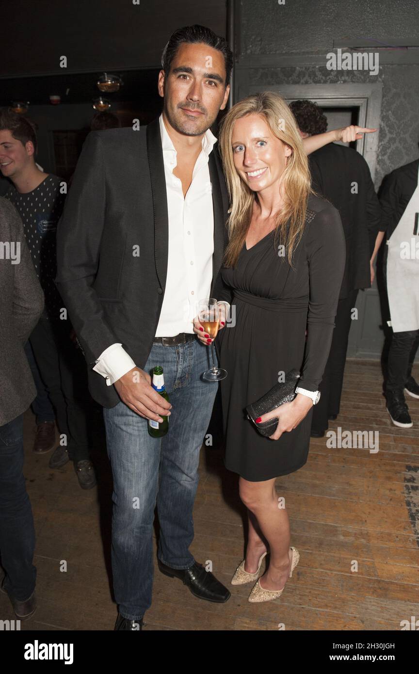 Howard Spooner and Lucy Sponer attend the Launch of DNA London, in ...