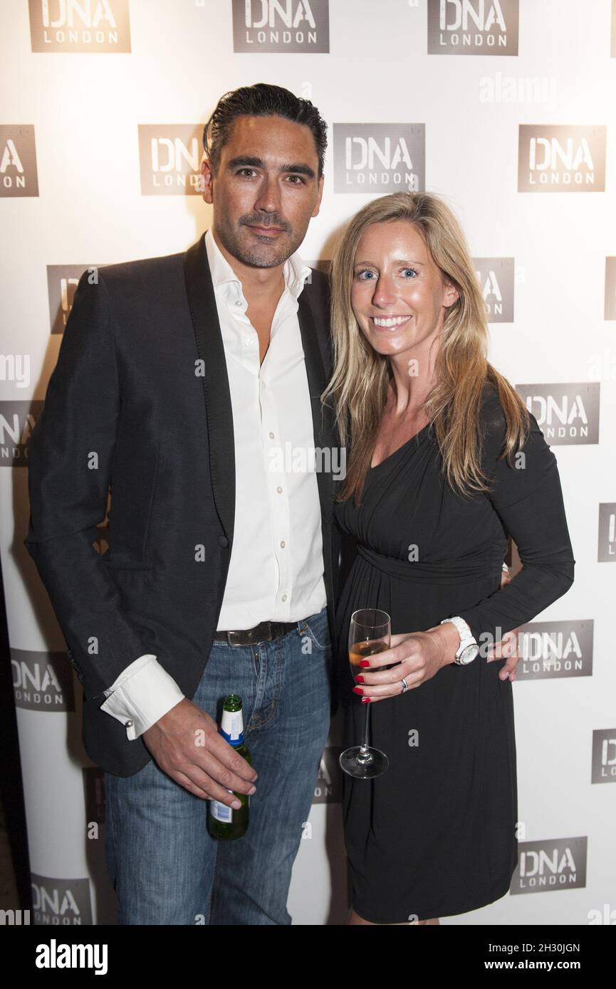 Howard Spooner and Lucy Sponer attend the Launch of DNA London, in ...