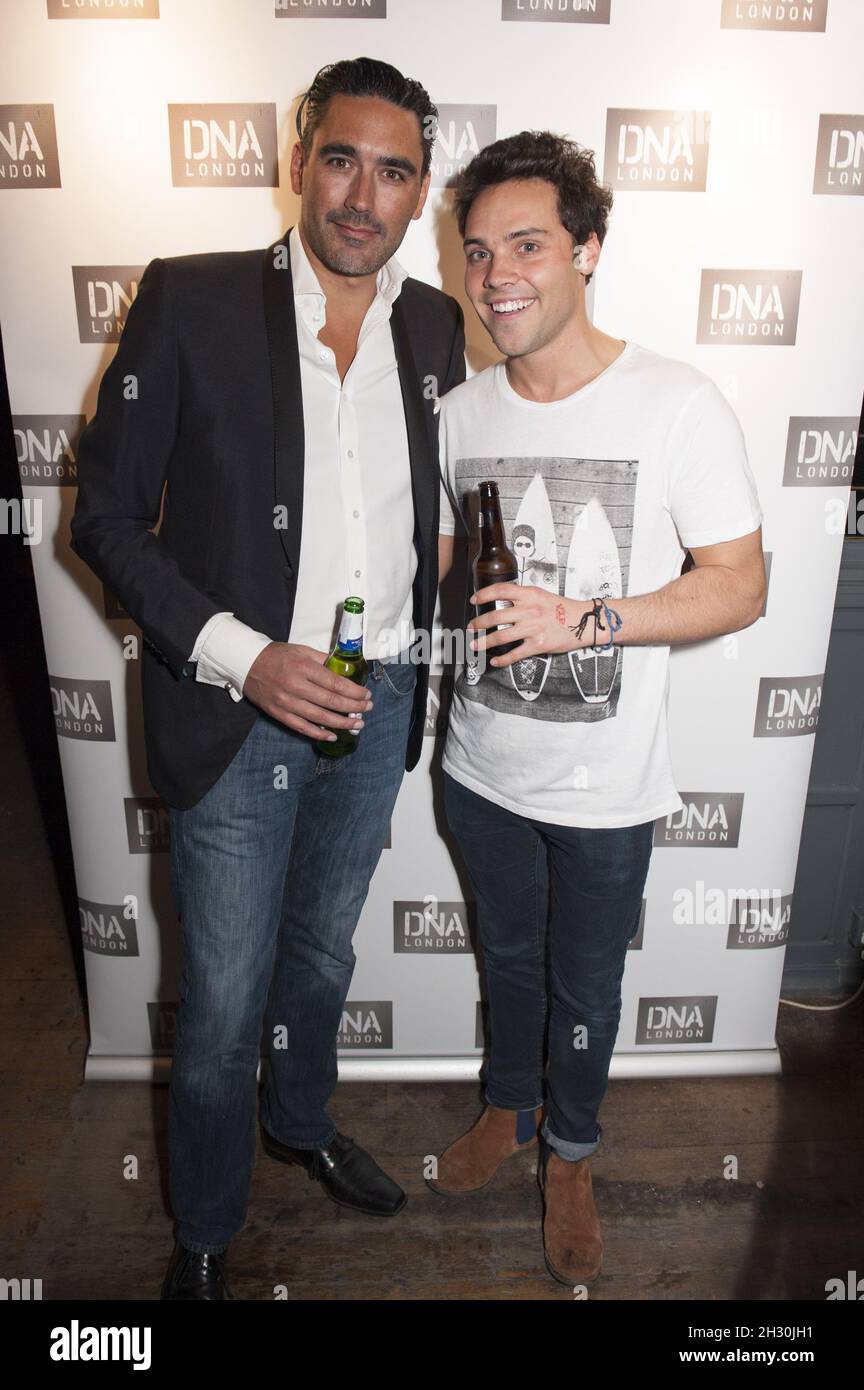 Howard Spooner and Andy Jordan attend the Launch of DNA London, in ...