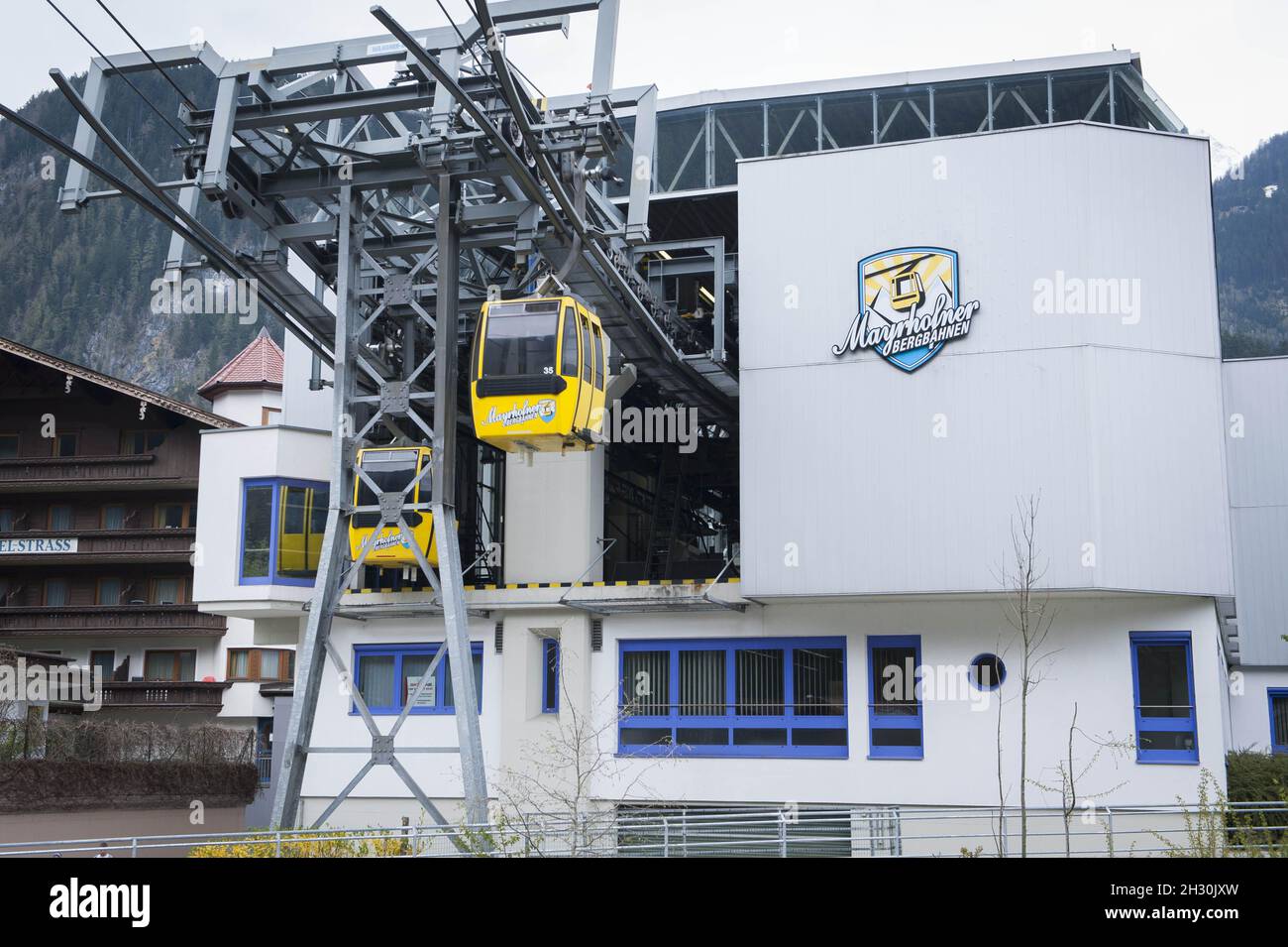 General view of the Penkenbahn Lift terminal on day 4 of Snowbombing ...