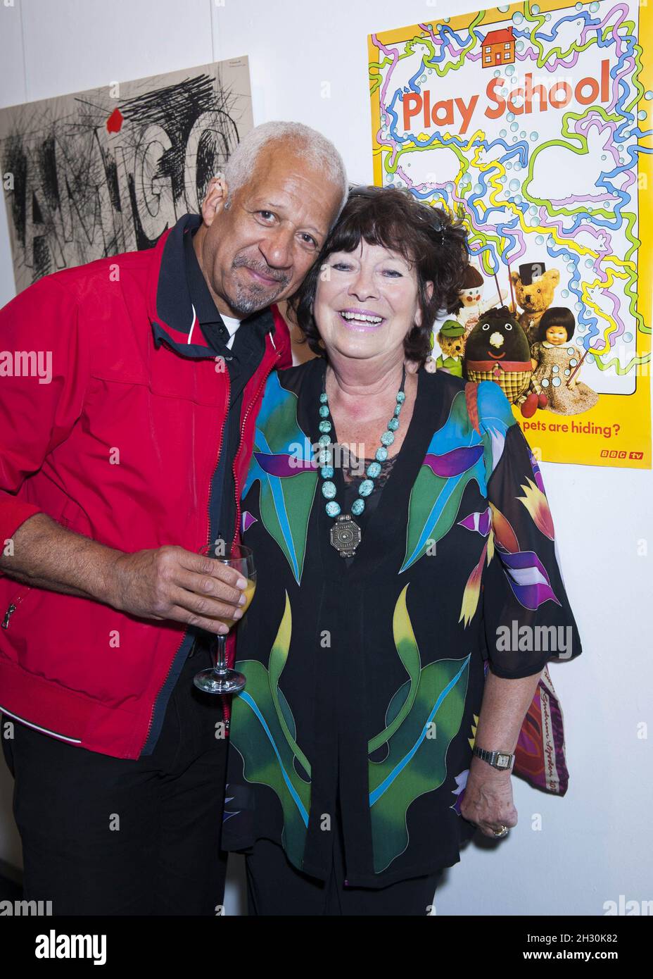 Derek Griffiths and Carol Chell attending the Playschool 50th ...