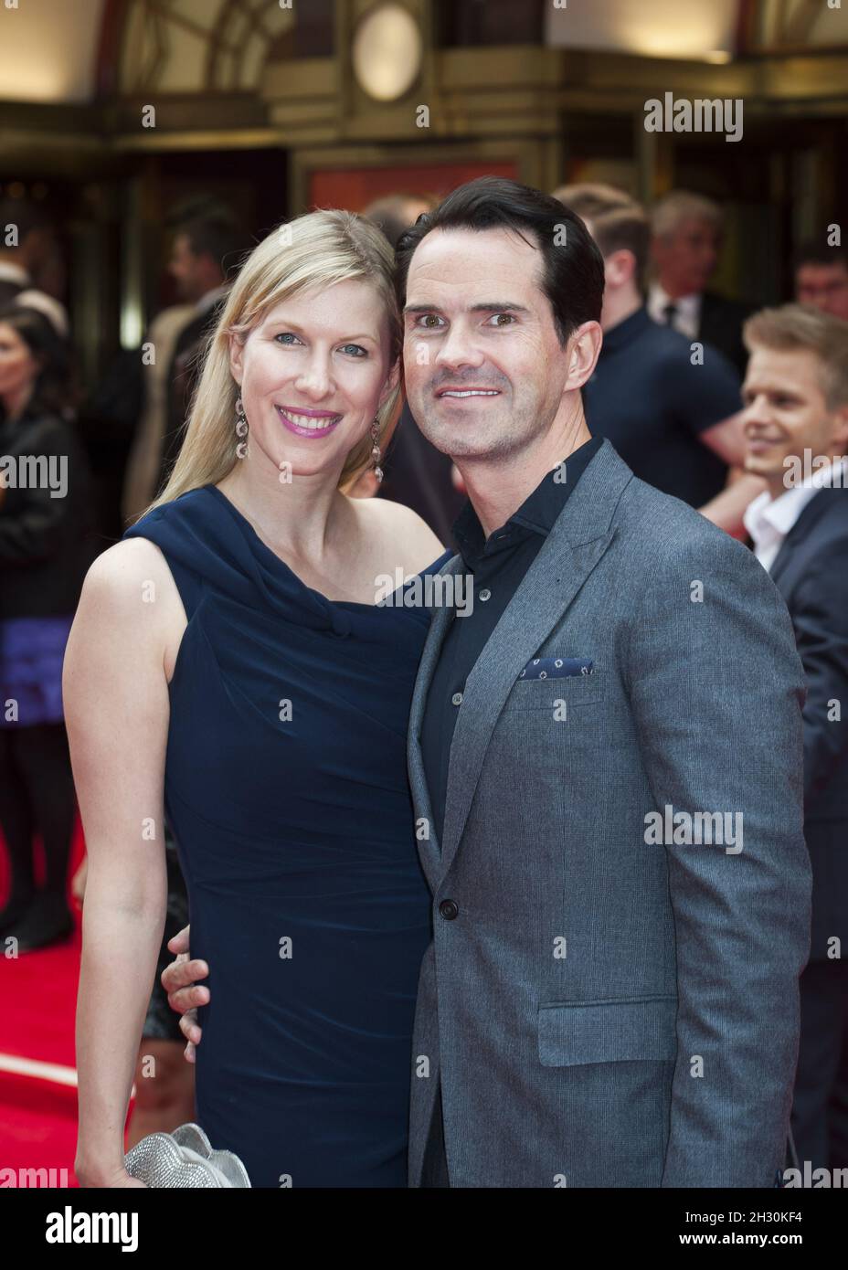 Karoline Copping and Jimmy Carr arrive at the Miss Saigon press night ...