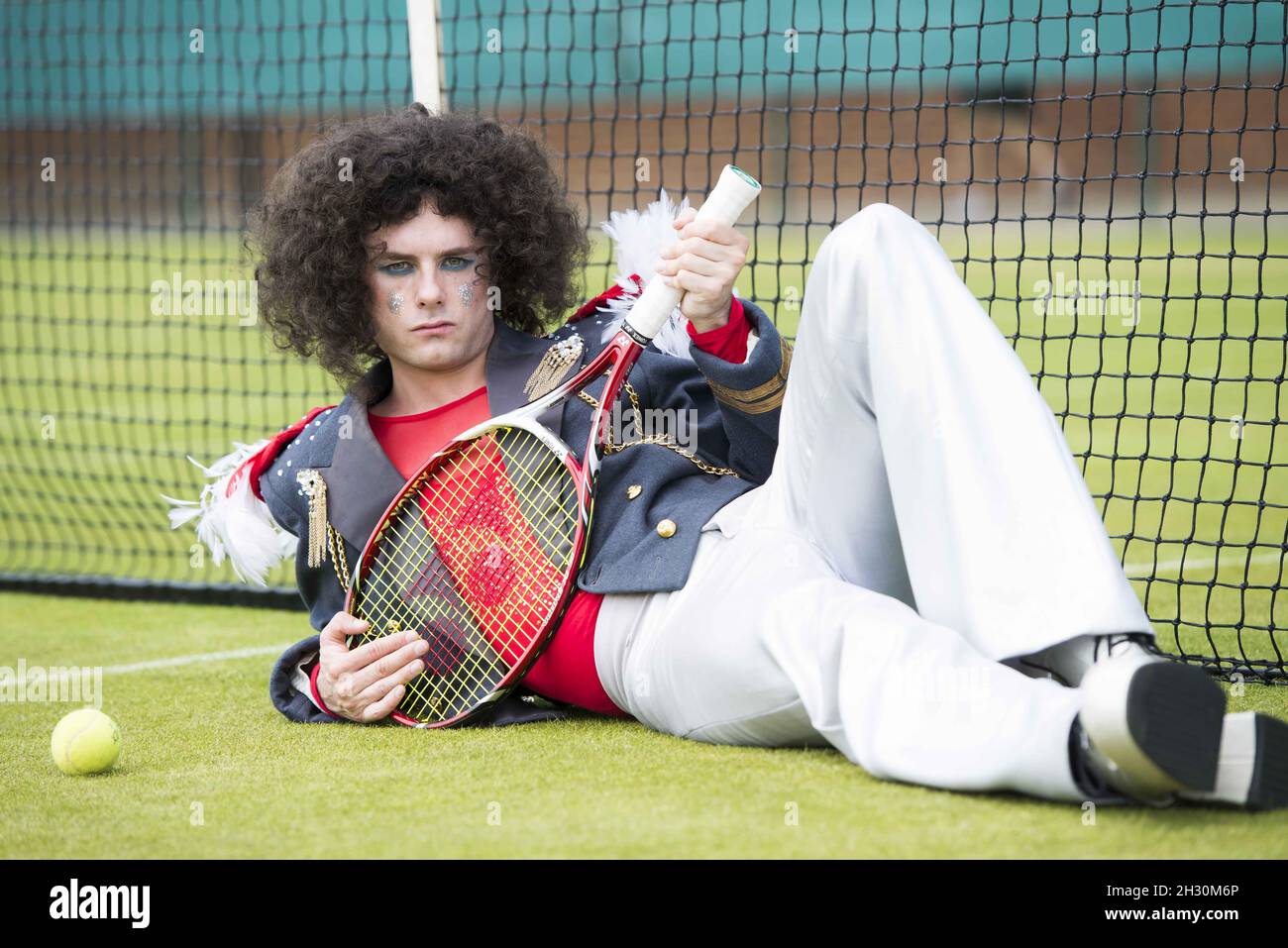 Warren Sollars poses as Mark Bolan for the 20th Century Boy photocall ...