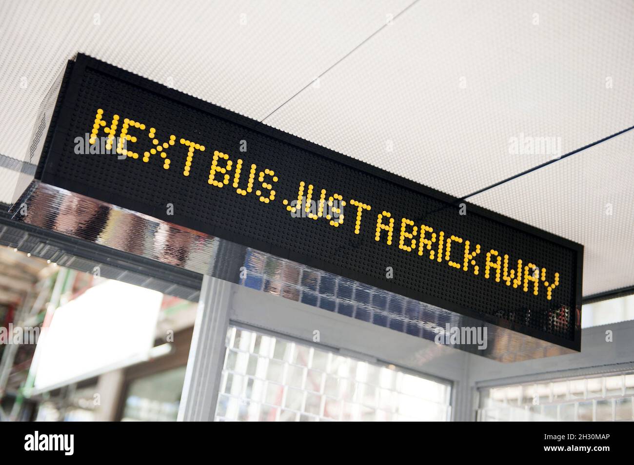 General View of the Lego Bus Stop on Regents Street - London Stock ...