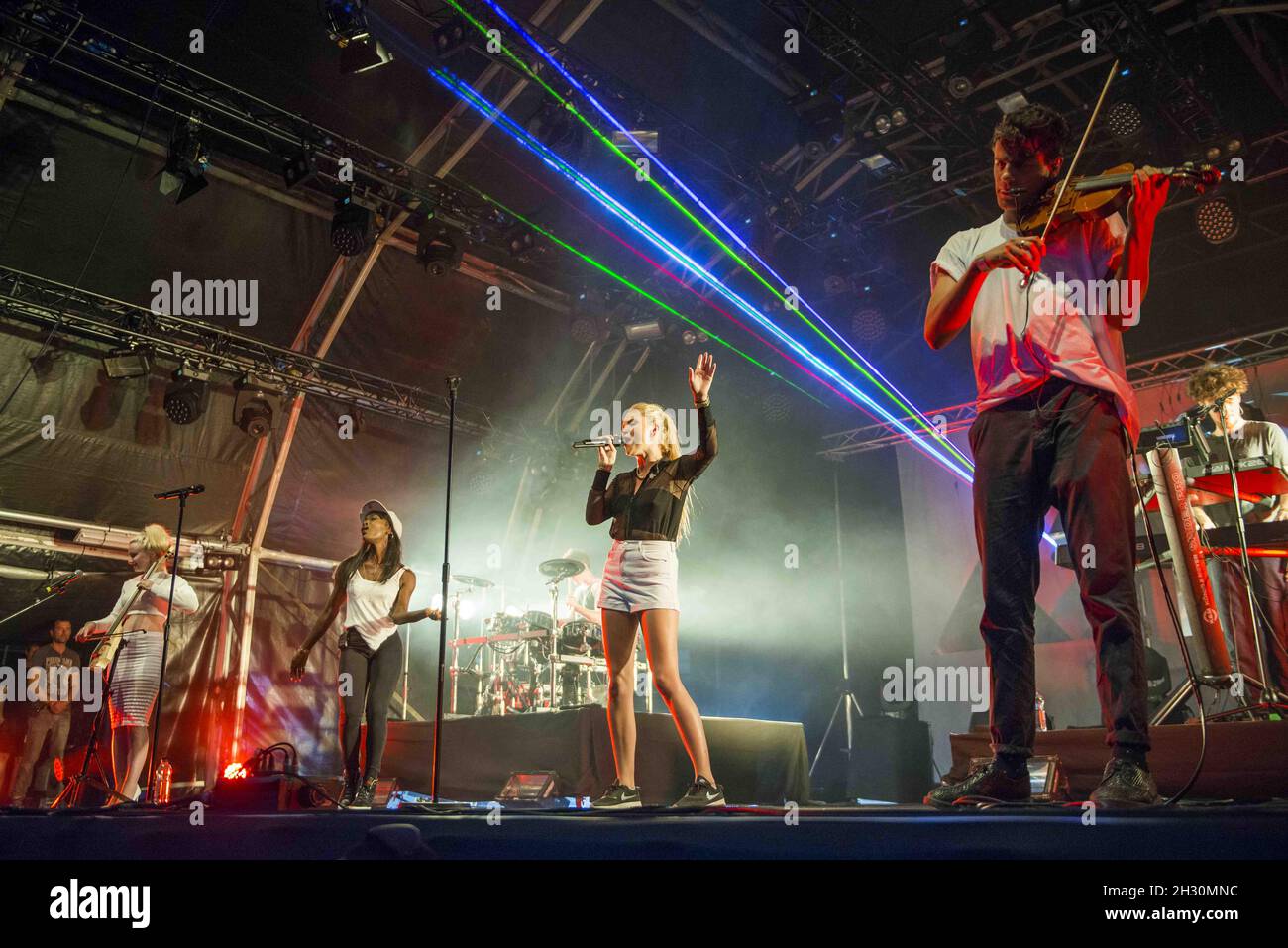 Clean Bandit perform live on stage as part of the Summer Series at ...