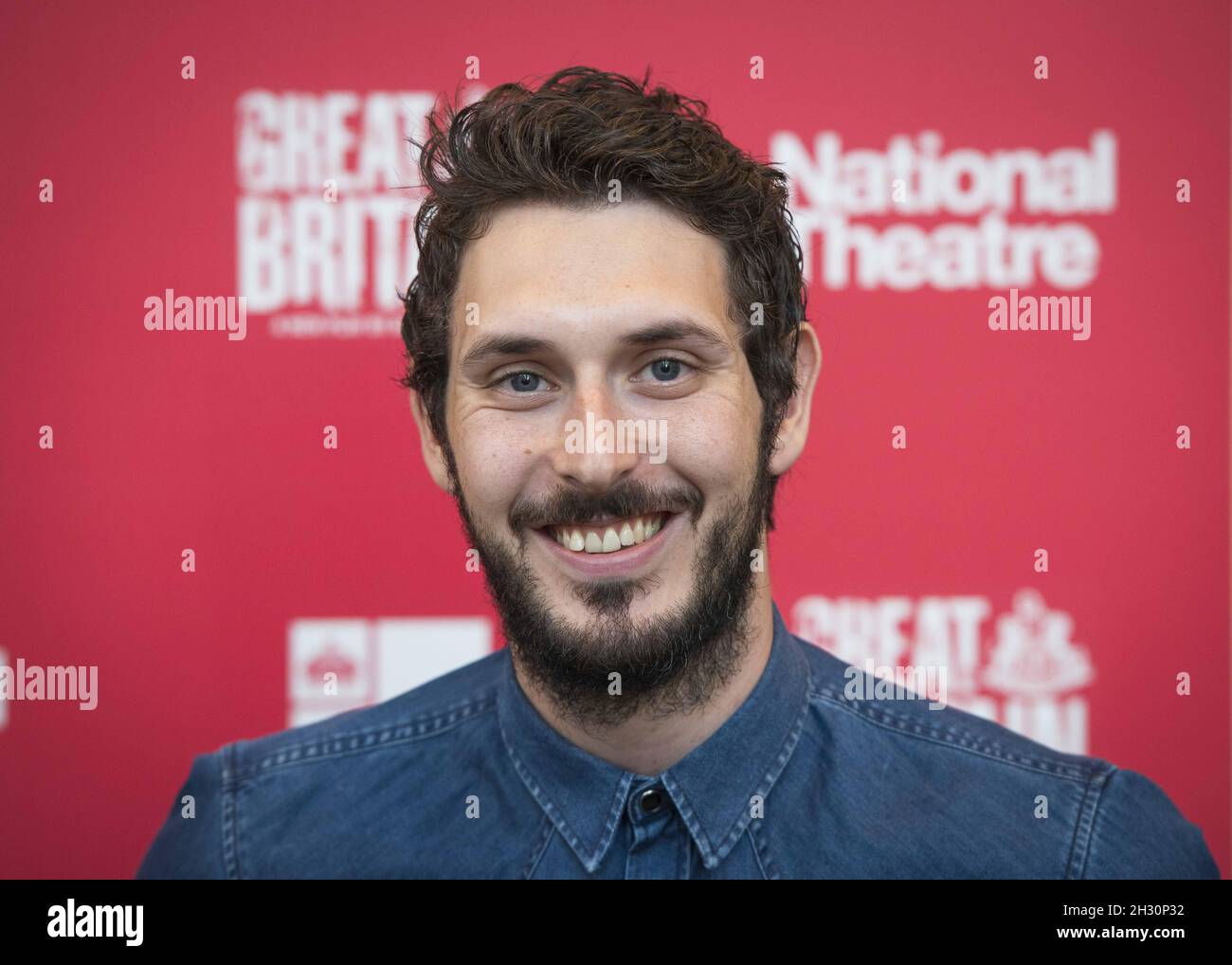 Blake Harrison arrives at the National Theatre's Great Britain opening ...