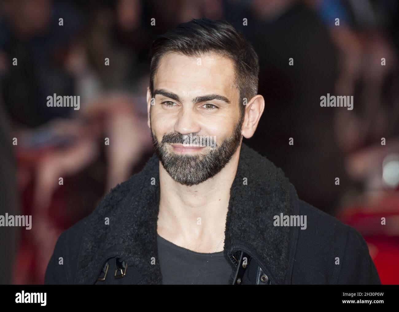 Tom Benedict Knight arrives at the Dracula Untold premiere at the Odeon ...