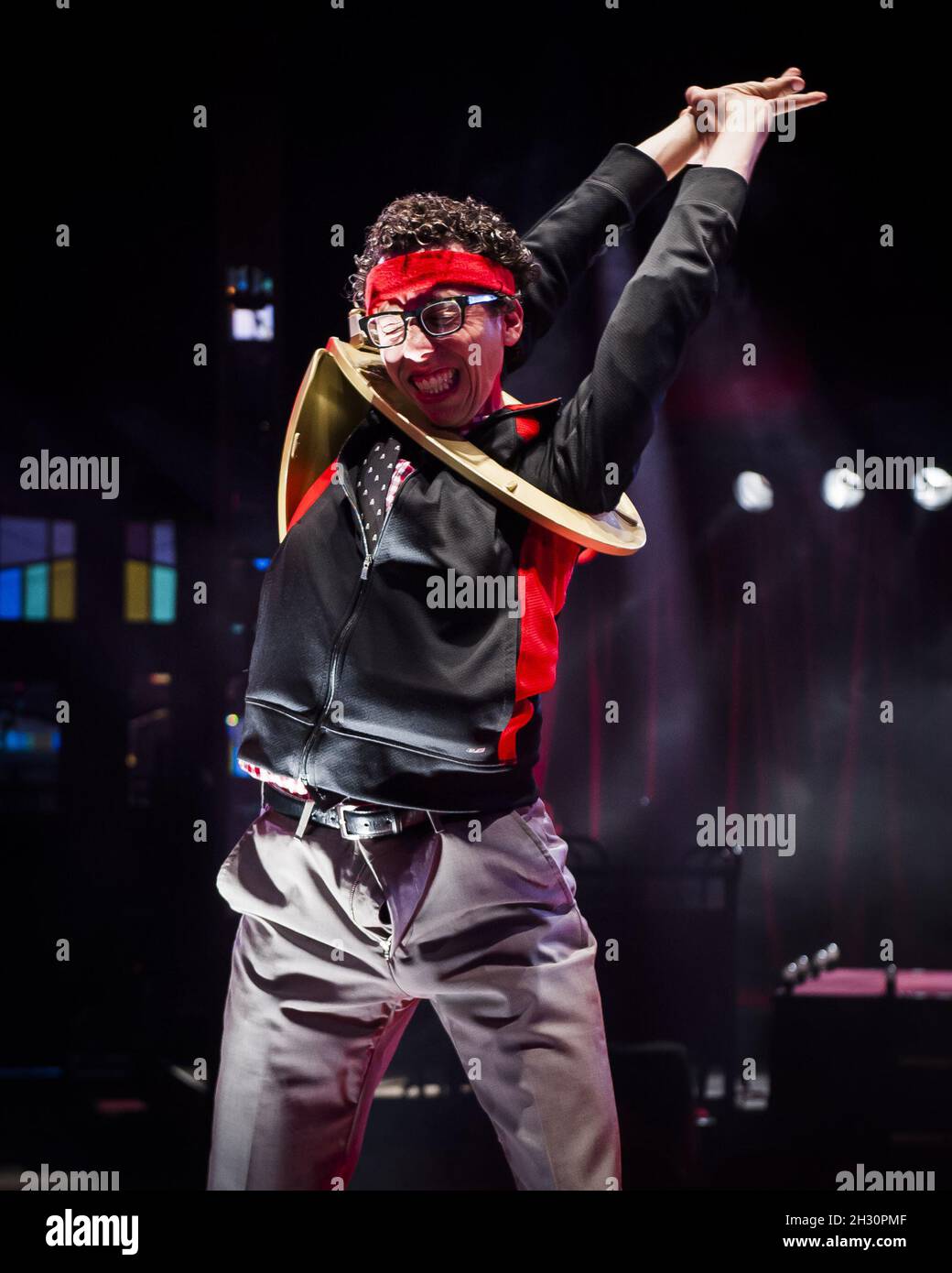 Jonathan Burns (contortionist) performs on stage during the La SoirÃ©e ...
