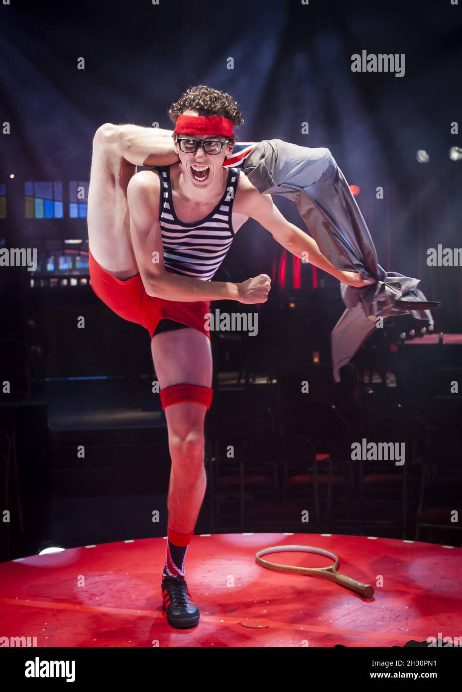 Jonathan Burns (contortionist) performs on stage during the La SoirÃ©e ...